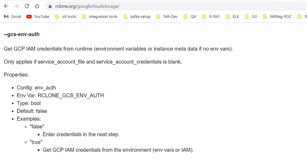 GCS remote is getting created for with Application Default Credentials ...