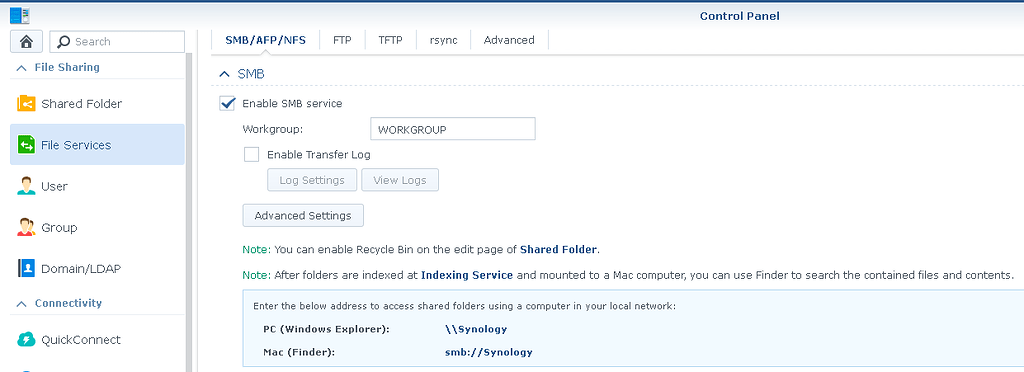 Mounting Synology NAS in Microsoft Windows 10 via SMB - Help and ...