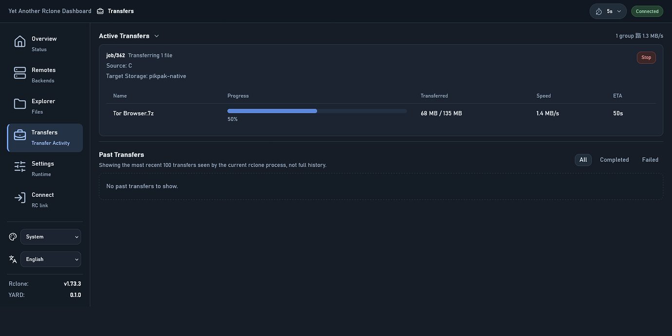 A New Rclone Web GUI Built for the Latest RC API - Related - rclone forum